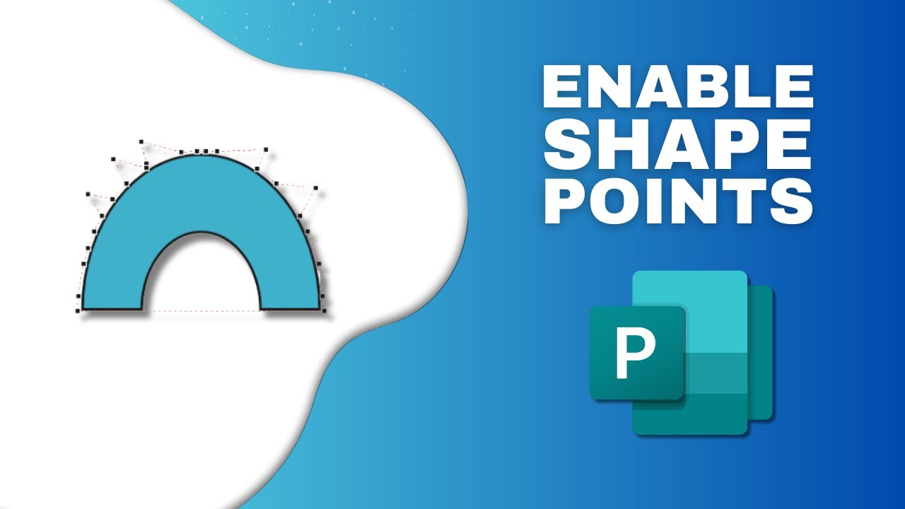 How to Enable Shape Points in Microsoft Publisher - YouTube
