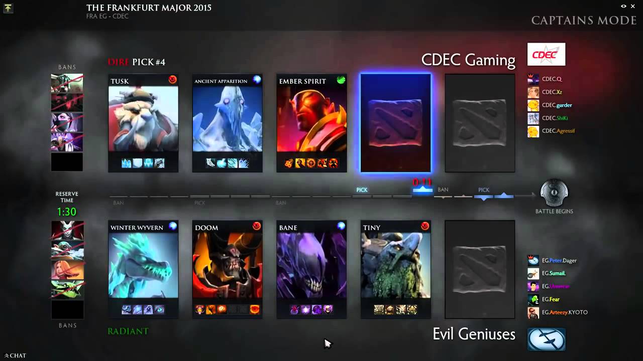 DOTA 2 EG vs CDEC Game 1 VOD Frankfurt Major 2015, Winners Bracket Semifinals - YouTube