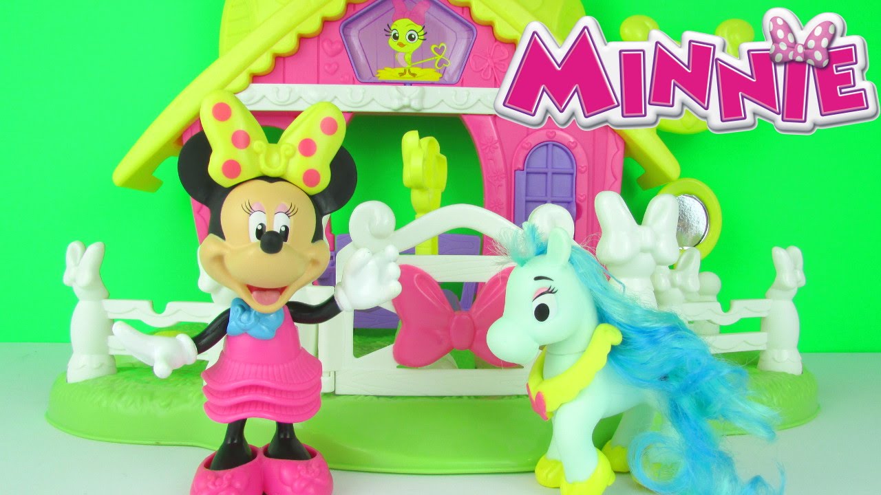 Disney Minnie Mouse Jump n Style Pony Stable Playset Toy Review ...