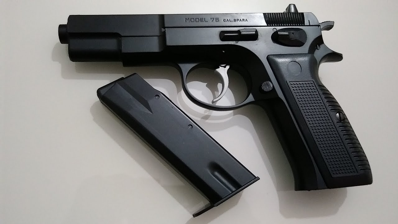 PISTOLA AIRSOFT CZ 75 SPRING UHC - YouTube