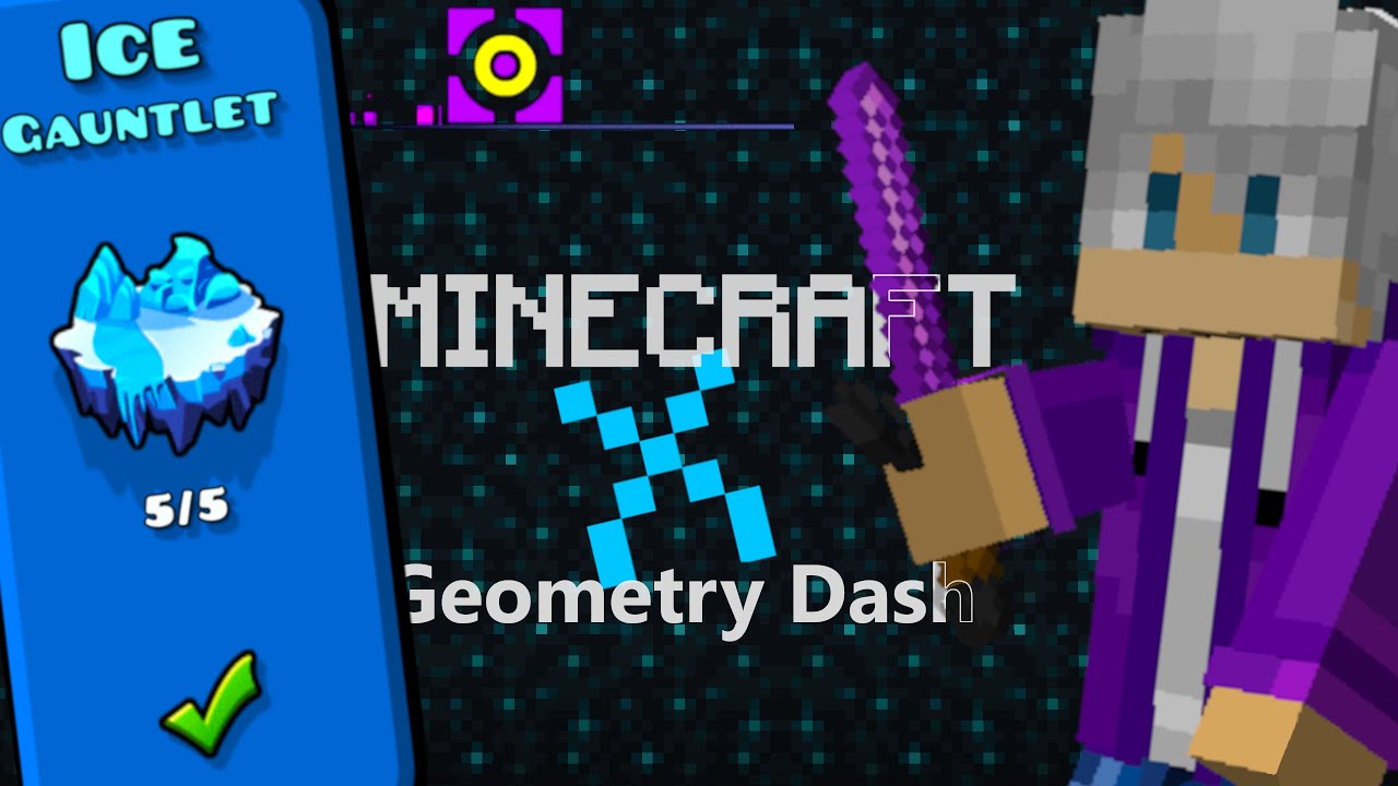 Geometry dash x Minecraft montage - YouTube