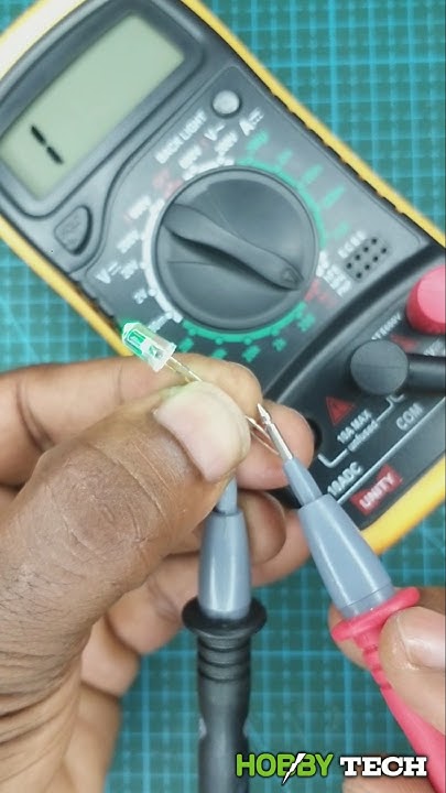 How to check RGB 5mm Flashing LED using Multimeter #shortvideo #shorts ...