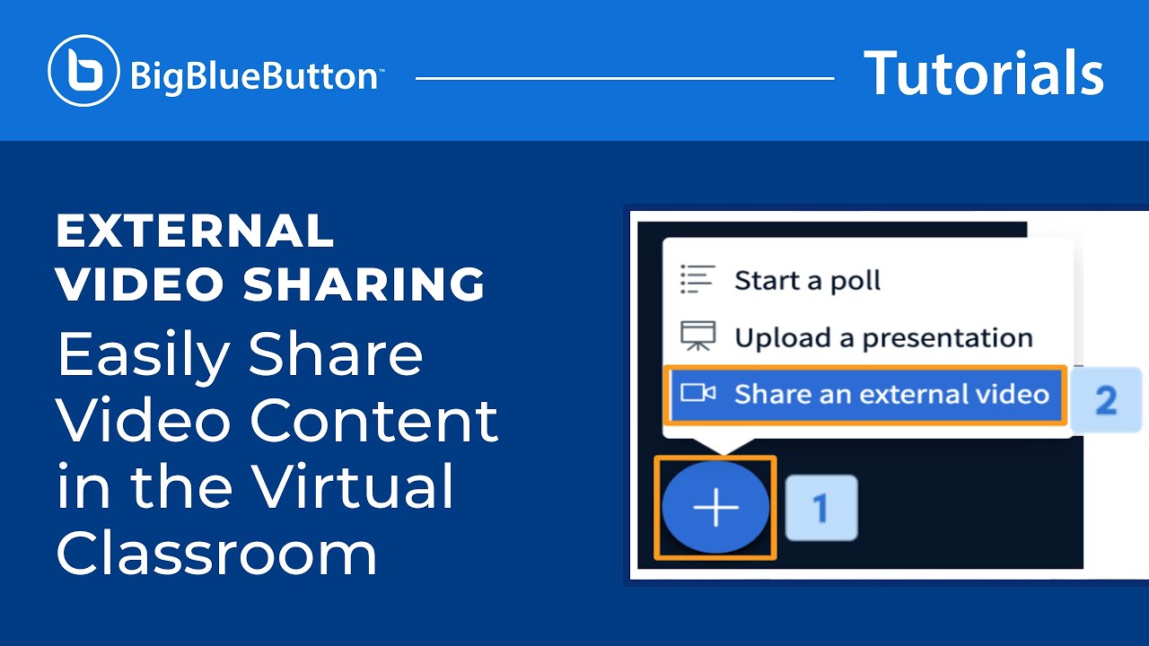 BigBlueButton's External Video Sharing Tutorial - YouTube