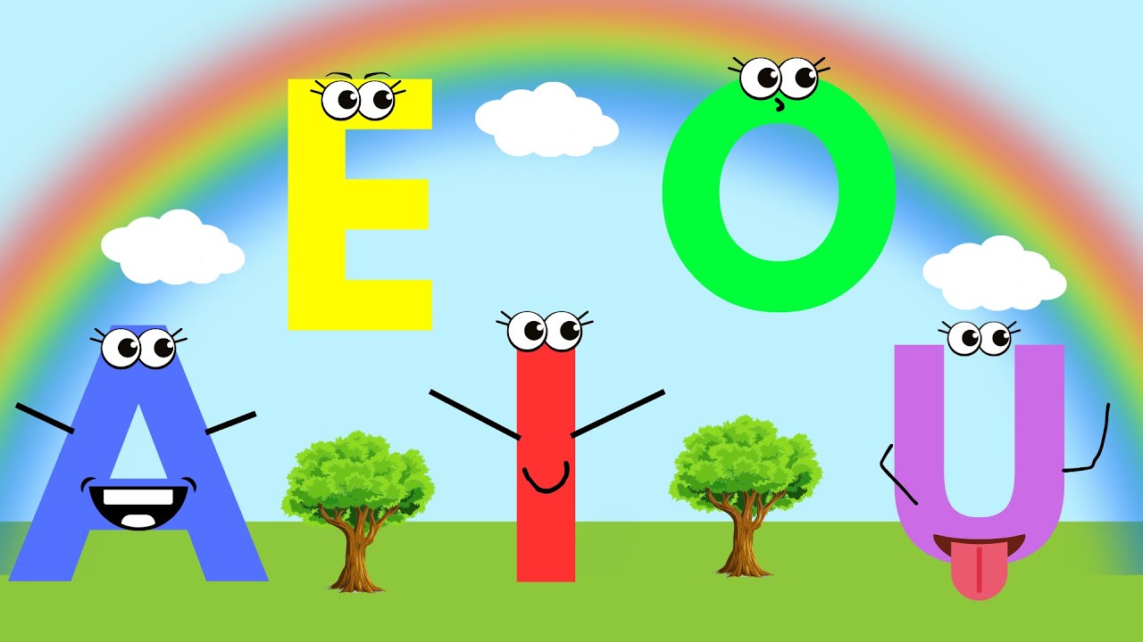 Las Vocales A, E, I, O, U | Canción infantil | Vídeos para niños | Sun ...