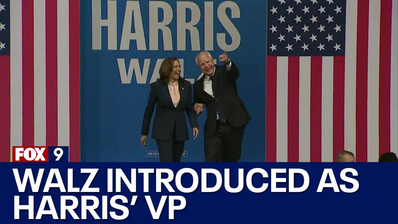 Kamala Harris introduces Gov. Tim Walz as her VP pick [RAW] - YouTube