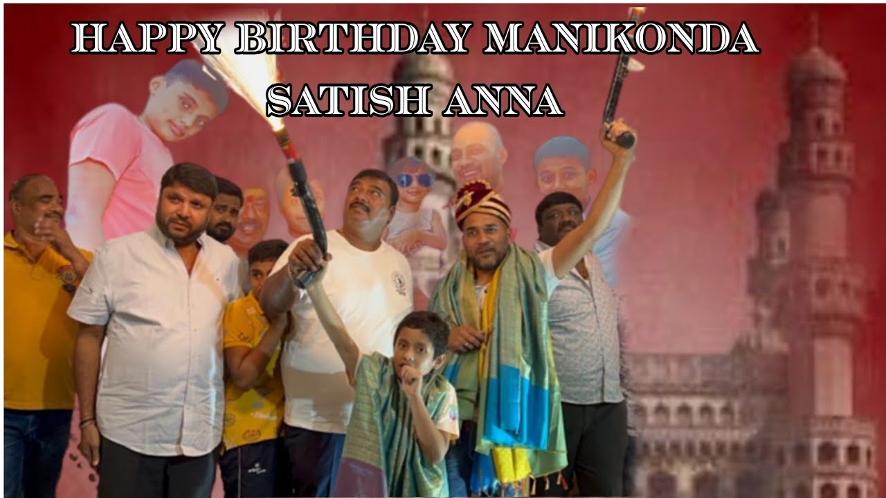 Manikonda Satish Anna birthday celebration with kotha Raghu Goud Anna ...