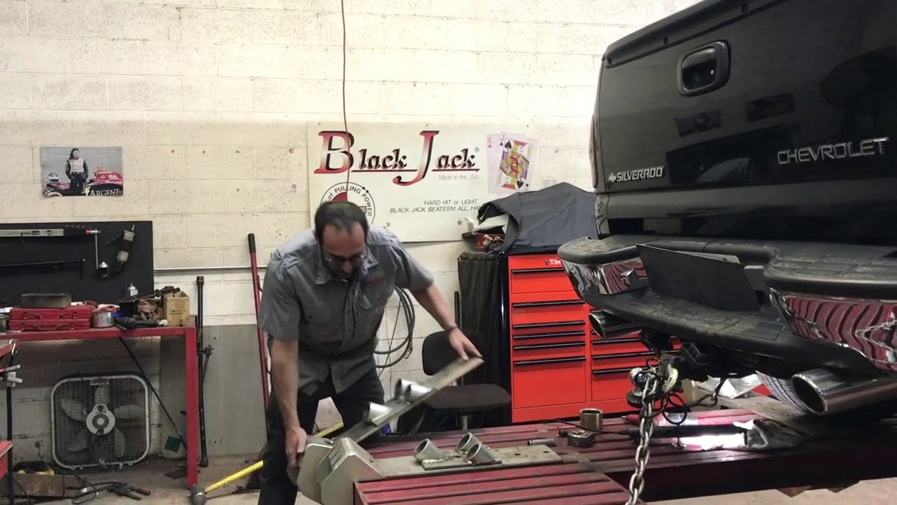 Black Jack Frame Machines: 3 Pull set up on a Chevy Silverado - YouTube