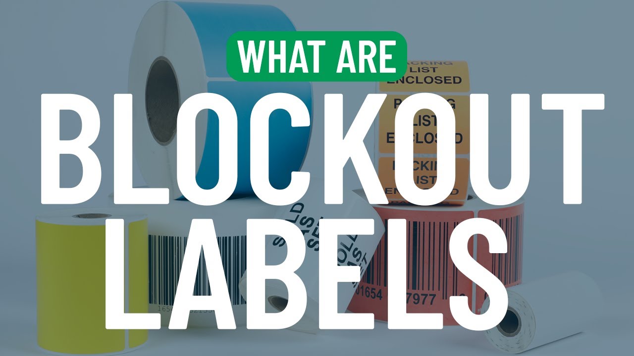 What Are Blockout Labels? | Smith Corona Labels - YouTube