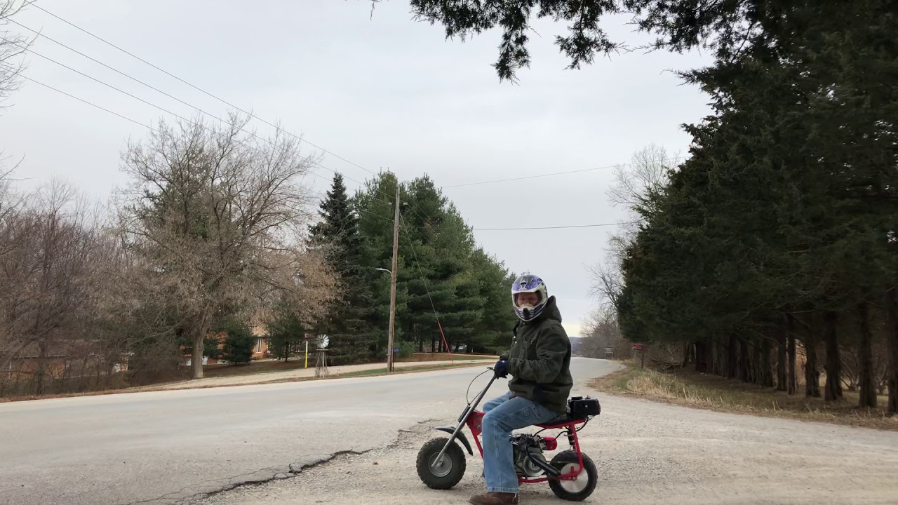 IT RUNS!!! Mini Bike first ride! - YouTube