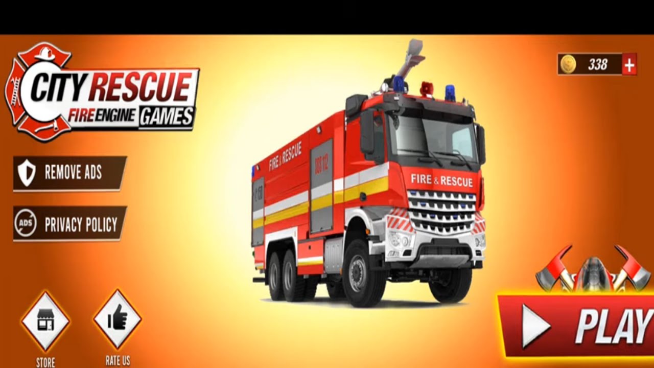 Extreme Service "911" City Rescue Fire Engine Games //Truck @SimDriveX ...