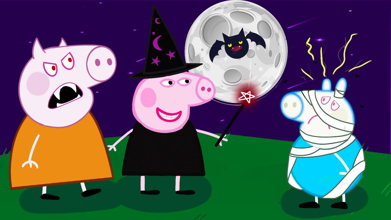 Black Witch Peppa Pig - Peppa and Roblox Piggy Funny Animation - YouTube