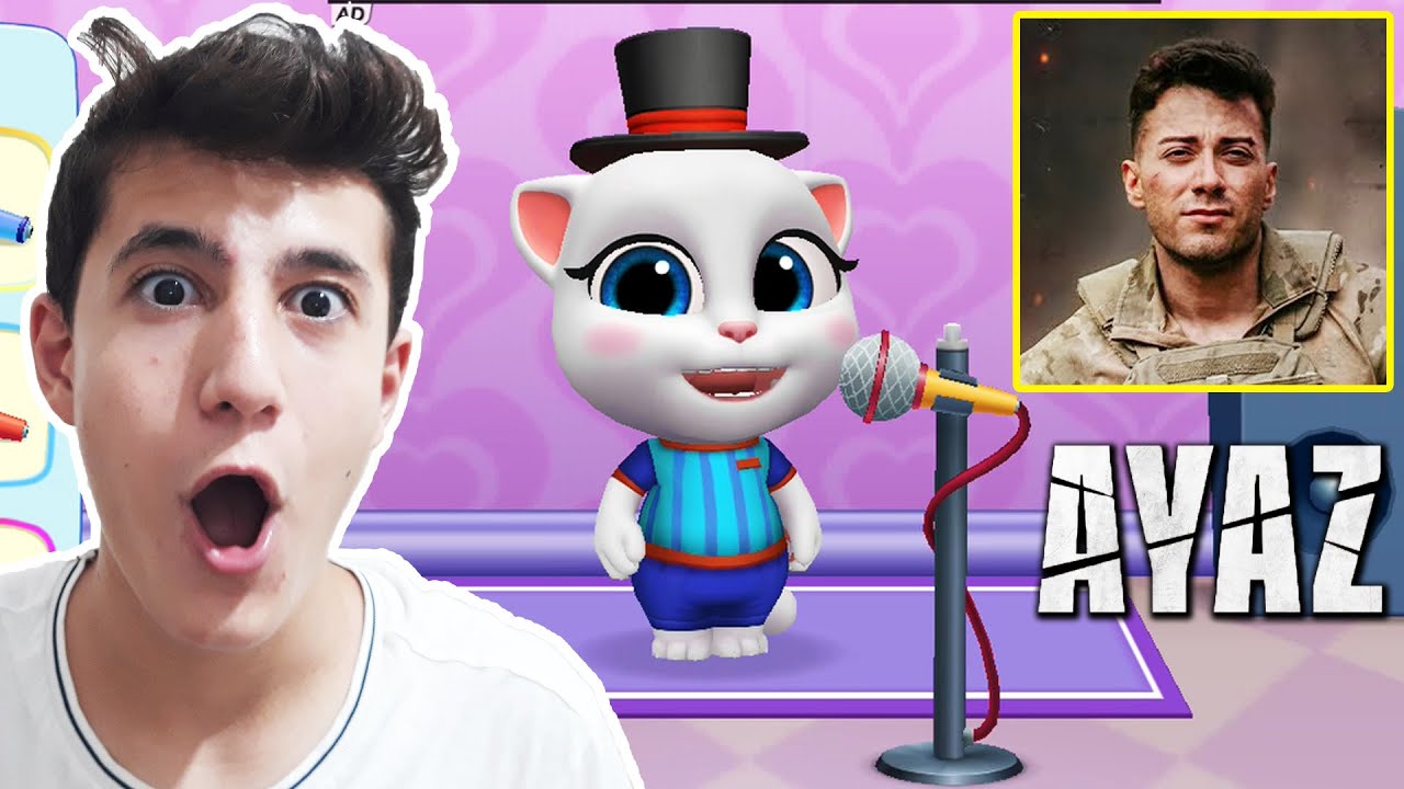 MY TALKİNG ANGELA ENES BATUR AYAZ ŞARKISINI SÖYLÜYOR !! (My Talking Tom ...