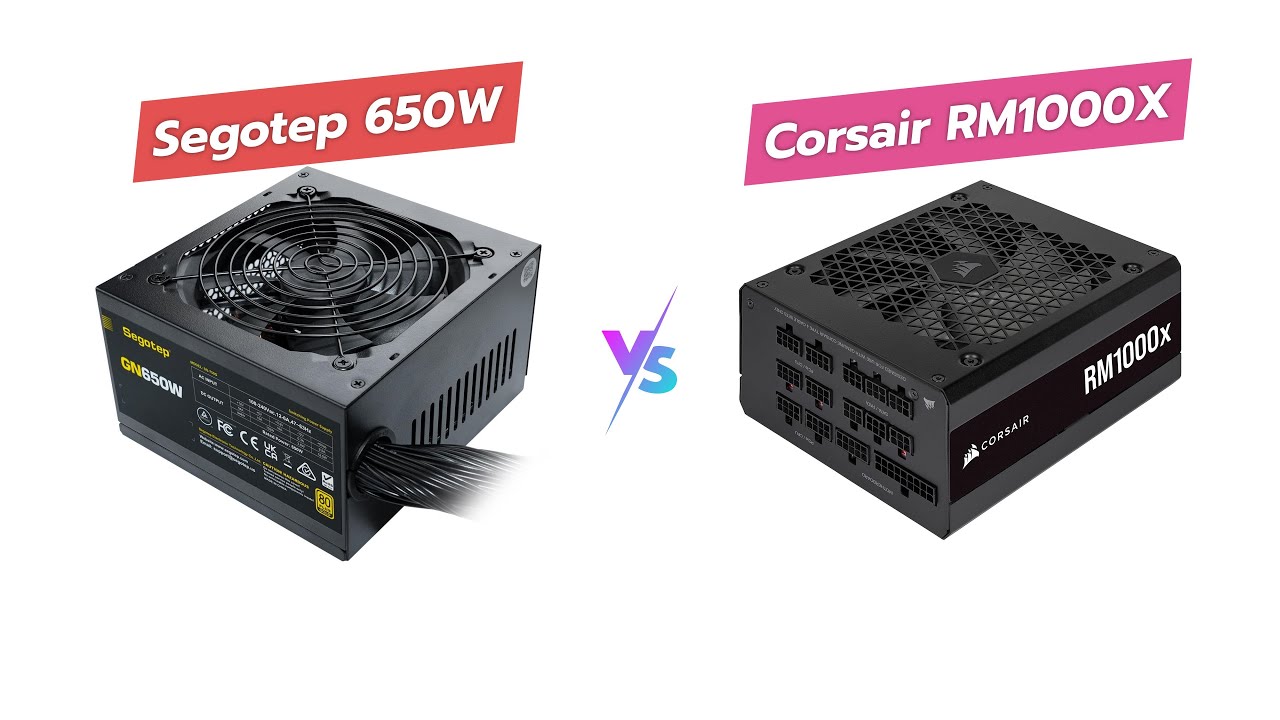 ⚡ Segotep 650W vs CORSAIR RM1000x Power Supply Comparison ⚡ - YouTube