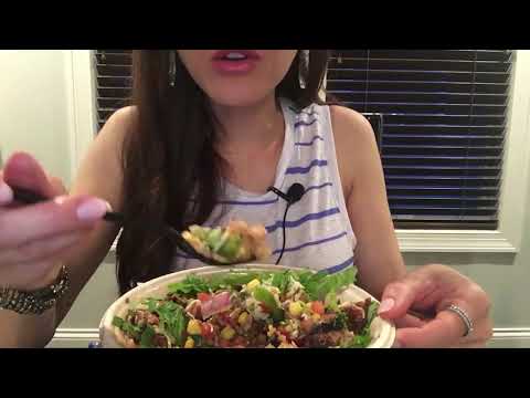 SOFT SPOKEN ASMR  Quesadilla and Burrito Bowl