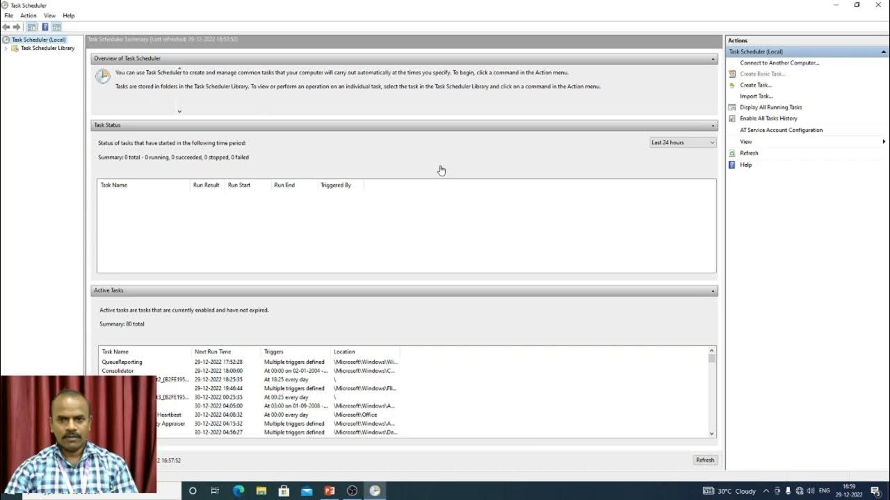 Task Scheduler | Windows | V.H.N.S.N.College (Autonomous) - YouTube