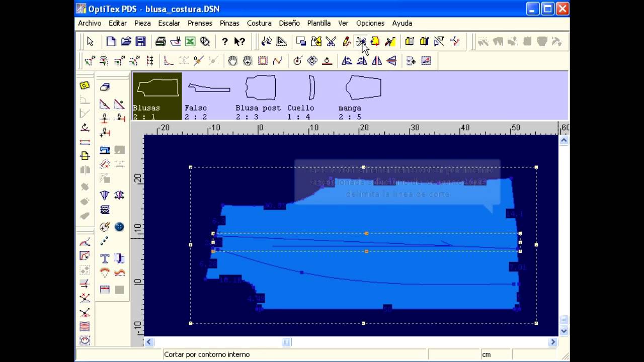 Tutorial Ventajas de costura y corte en Optitex - YouTube