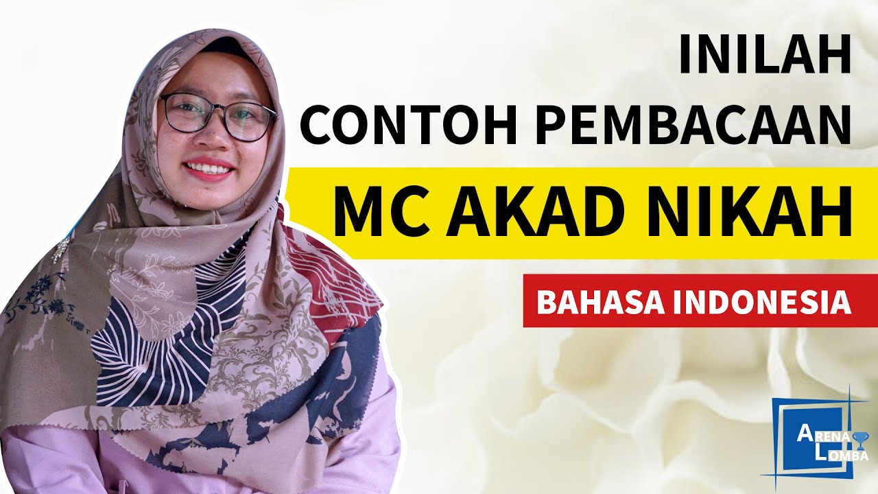 Contoh MC Akad Nikah yang Baik - YouTube