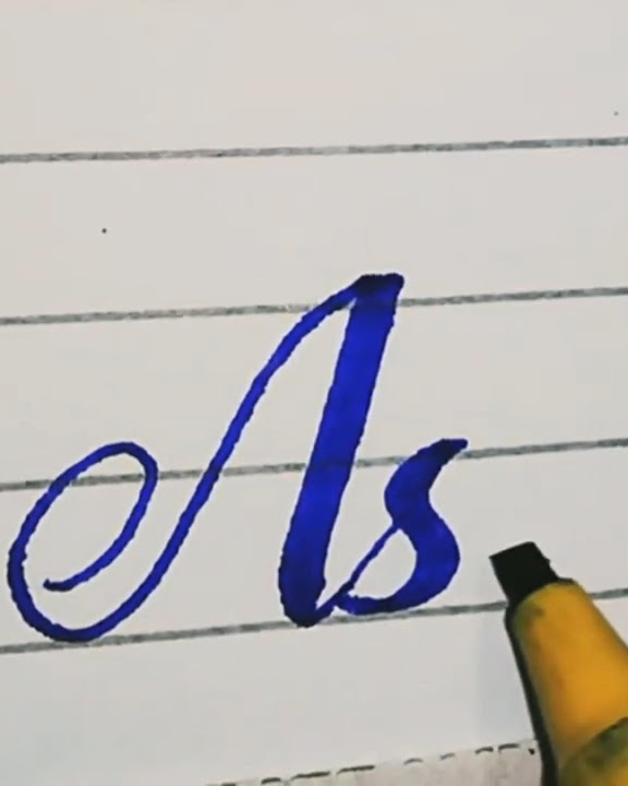 How to write assignment in cursive calligraphy - YouTube