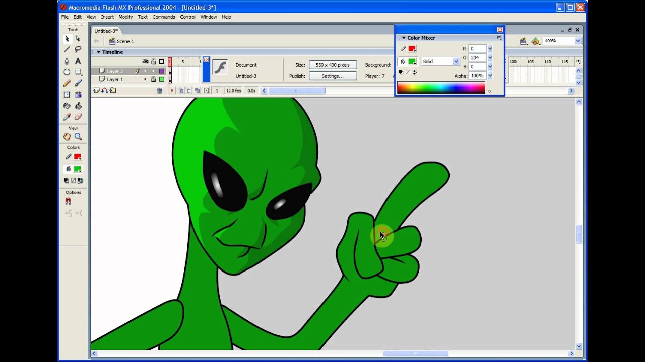 Creating a Ridiculously Cool Cartoon Alien, Springfield Punx Style ...