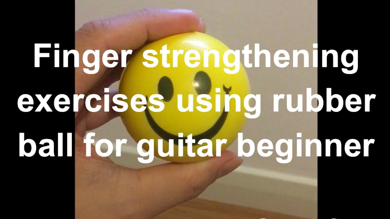 Finger strengthening exercise using rubber ball for beginner - YouTube