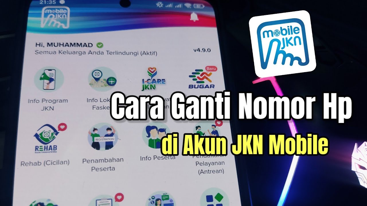 Cara Ganti Nomor Hp di Akun JKN Mobile - YouTube