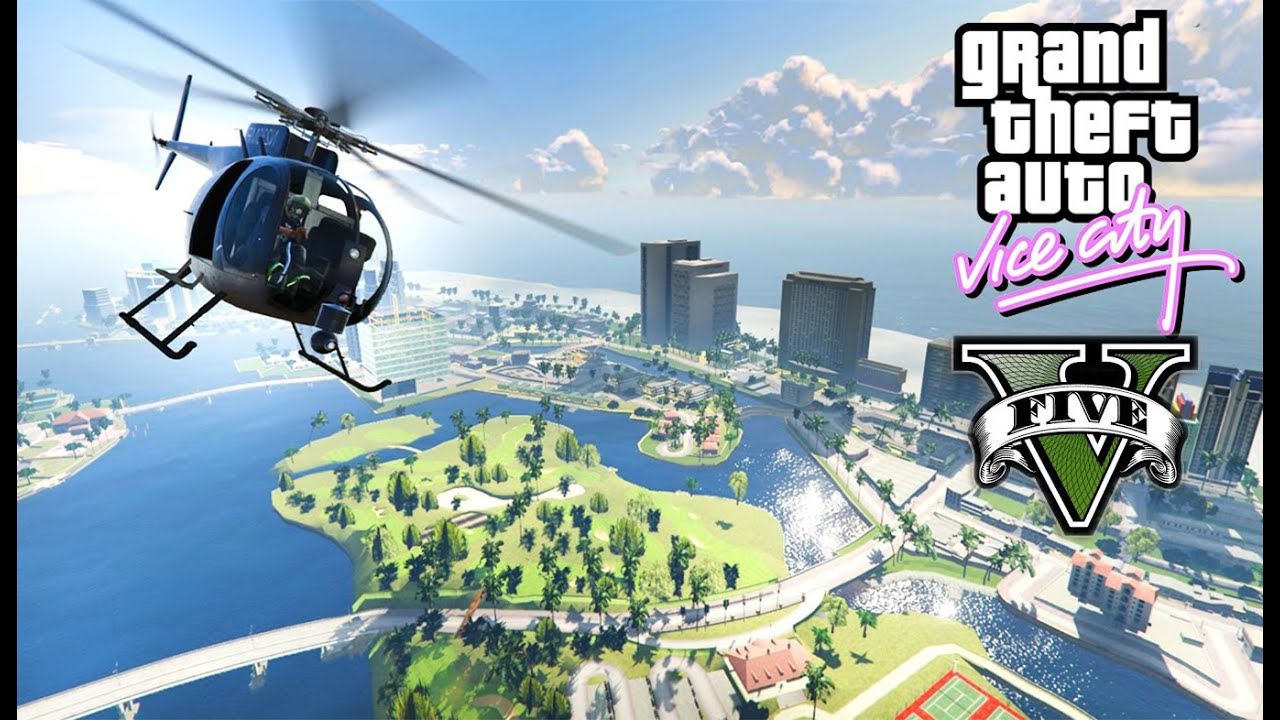 GTA V HƯỚNG DẪN MOD THÀNH PHỐ GTA VICE CITY TRONG GTA 5 - YouTube