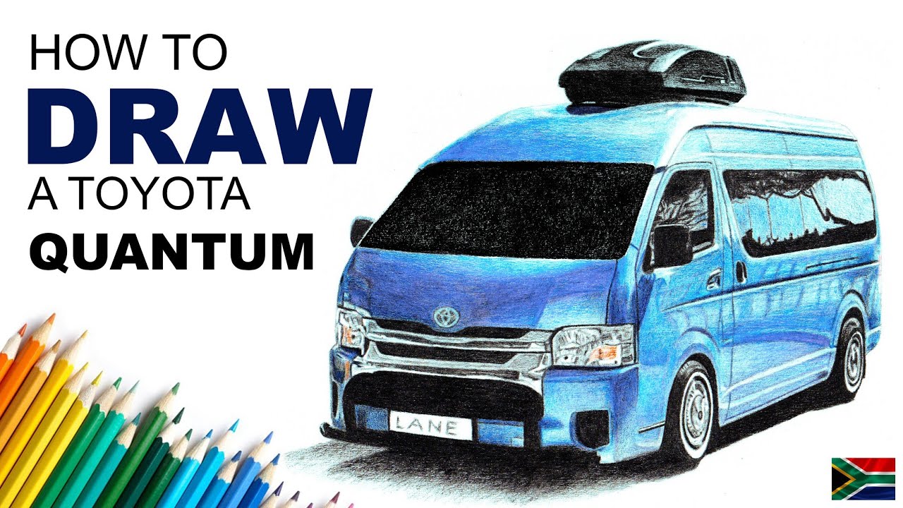 Here's how to draw a🇿🇦 South African stanced Toyota Quantum Hiace ...
