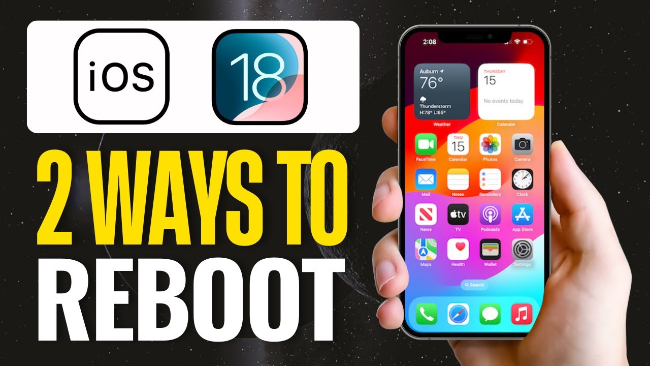 How to Reboot iPhone (2 Methods) - YouTube