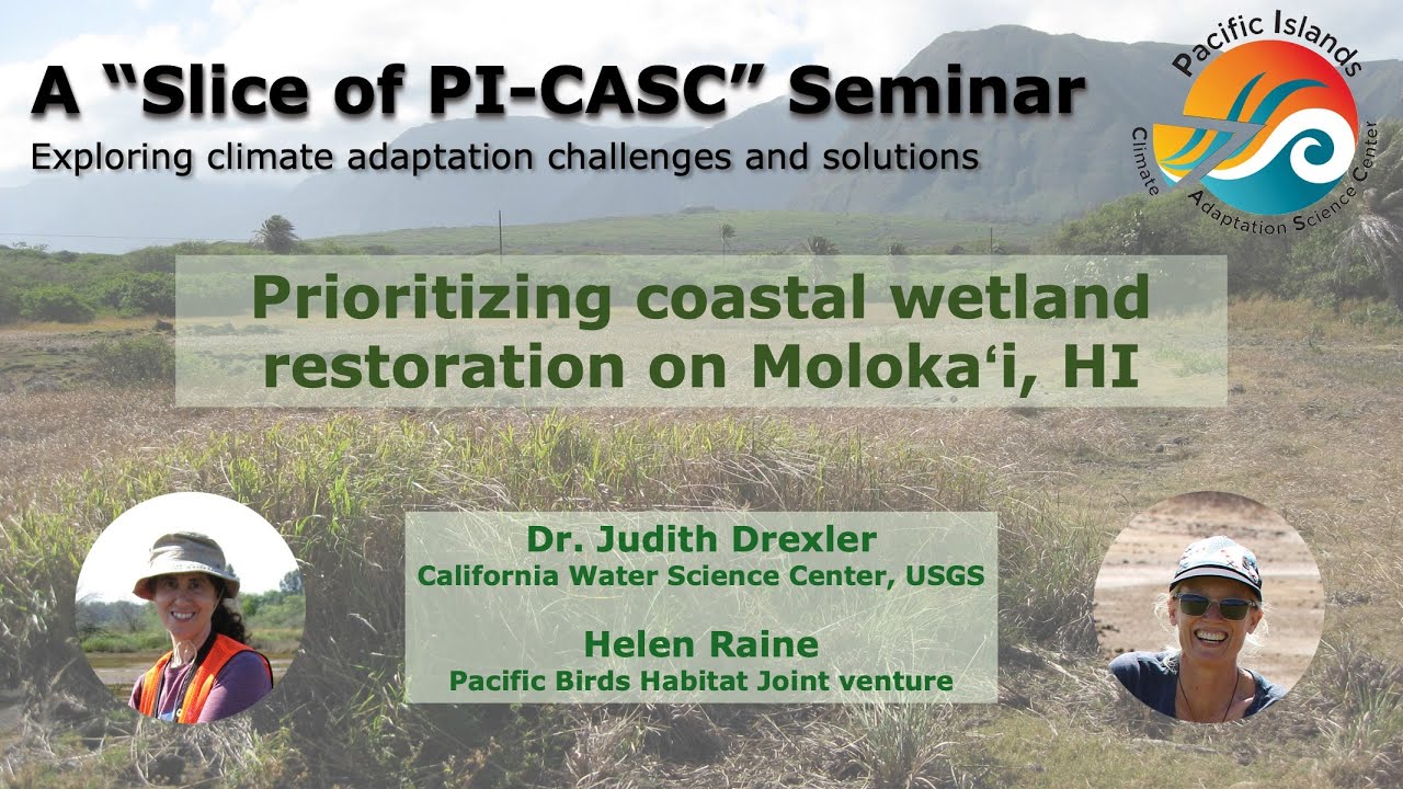 A Slice of PI-CASC Seminar: Prioritizing Coastal Wetland Restoration on ...