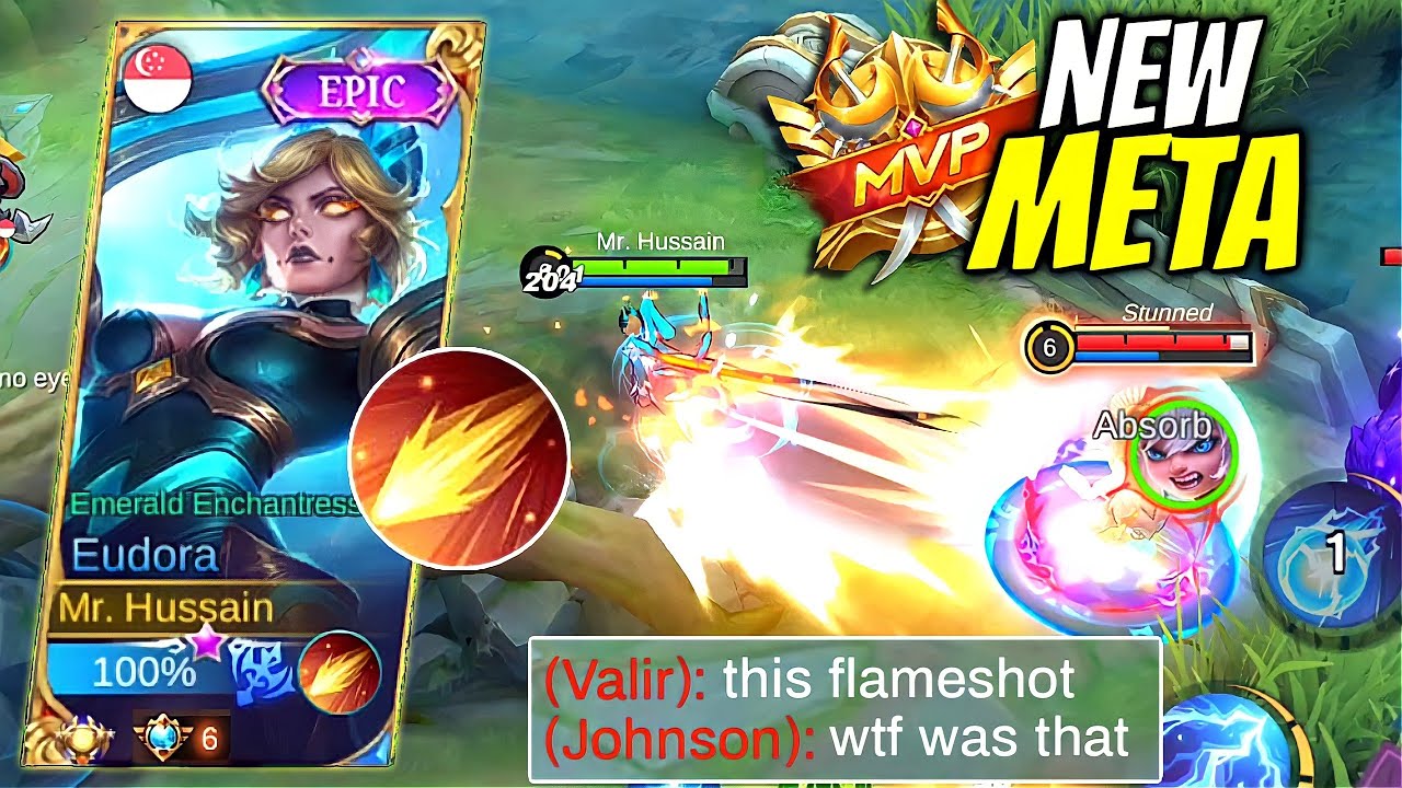 EUDORA WITH FLAMESHOT IS A REAL DEAL | Must Try This Spell | Mlbb - YouTube
