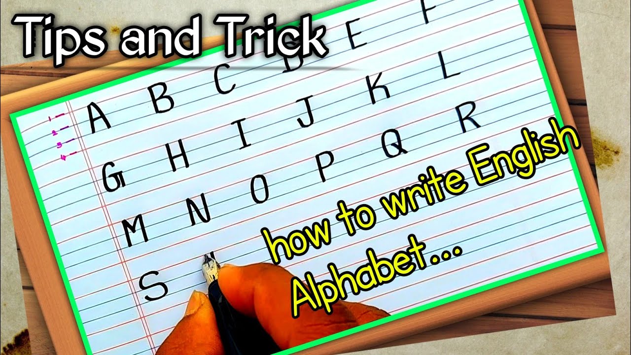 alphabet | alphabet writing in four lines | alphabet writing | alphabet ...