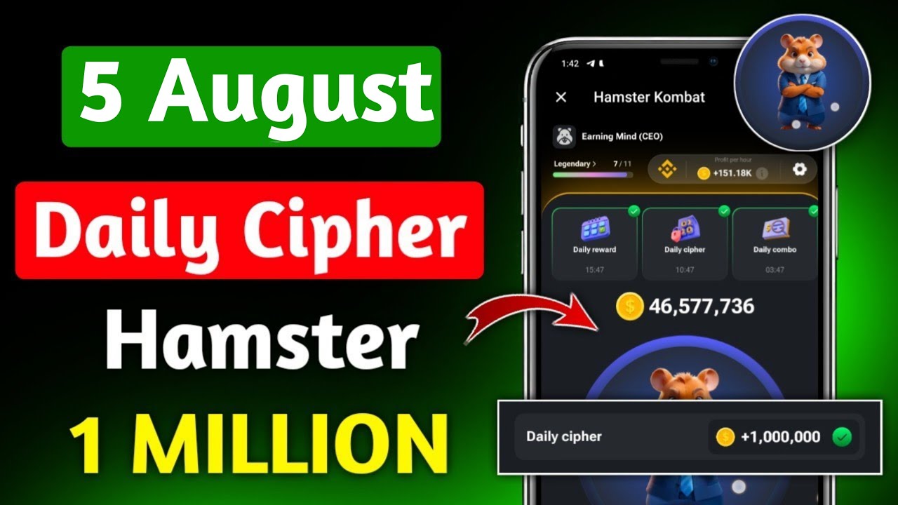 05 August Cippher Code Hamster Kombat - August 5th Solution! 🐹 - YouTube