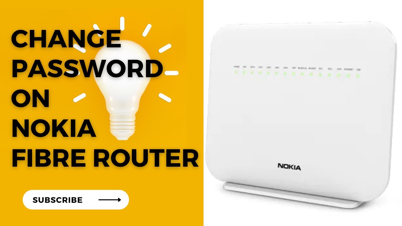 Change WIFI Username and Password on NOKIA Fibre to the Home Router ...