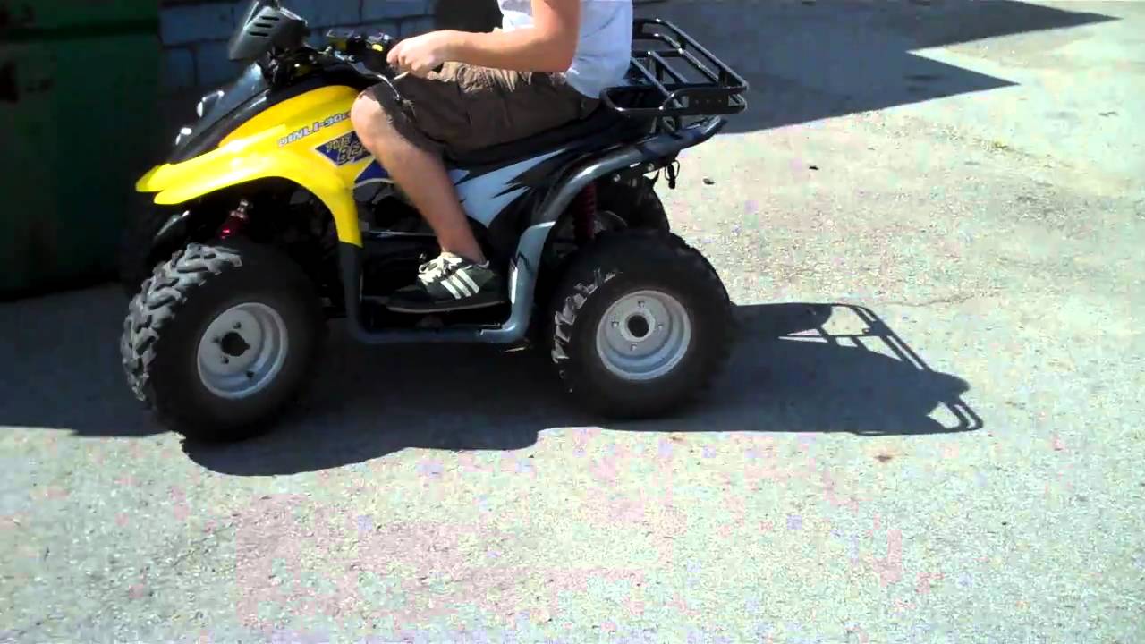 Dinli 90cc Four Wheeler Lot 441 Driving - YouTube