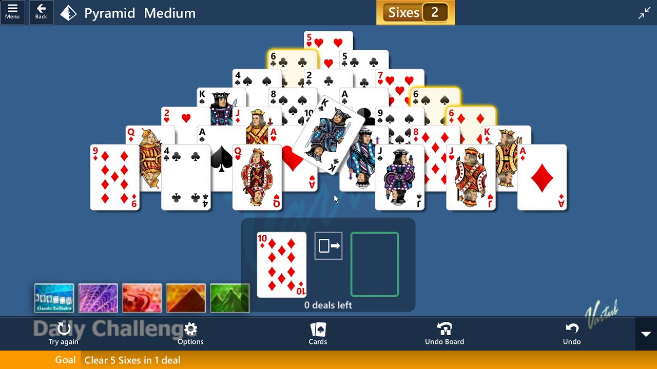 Microsoft Solitaire Collection - Pyramid [Medium] | June 30th 2020 ...