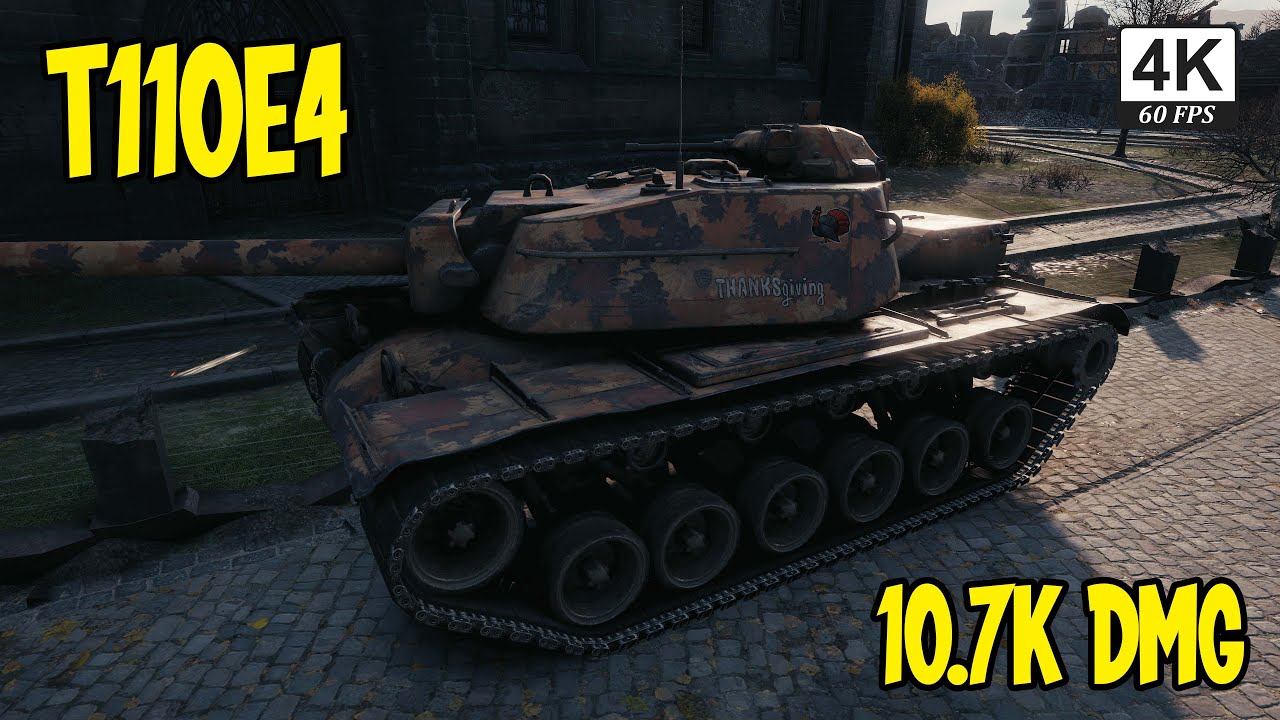 World Of Tanks T110E4 (10.7k Damage) - YouTube