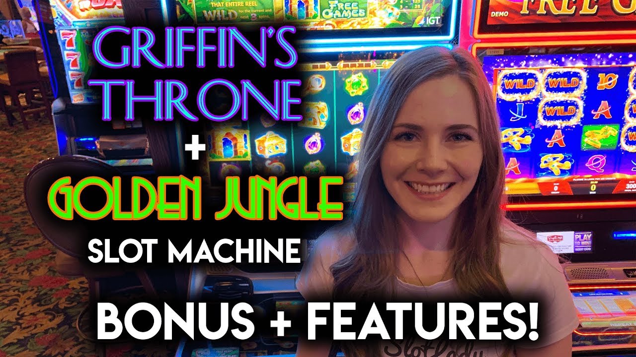 NEW! Golden Jungle and Griffins Throne Slot Machines!! BONUS + FEATURES ...