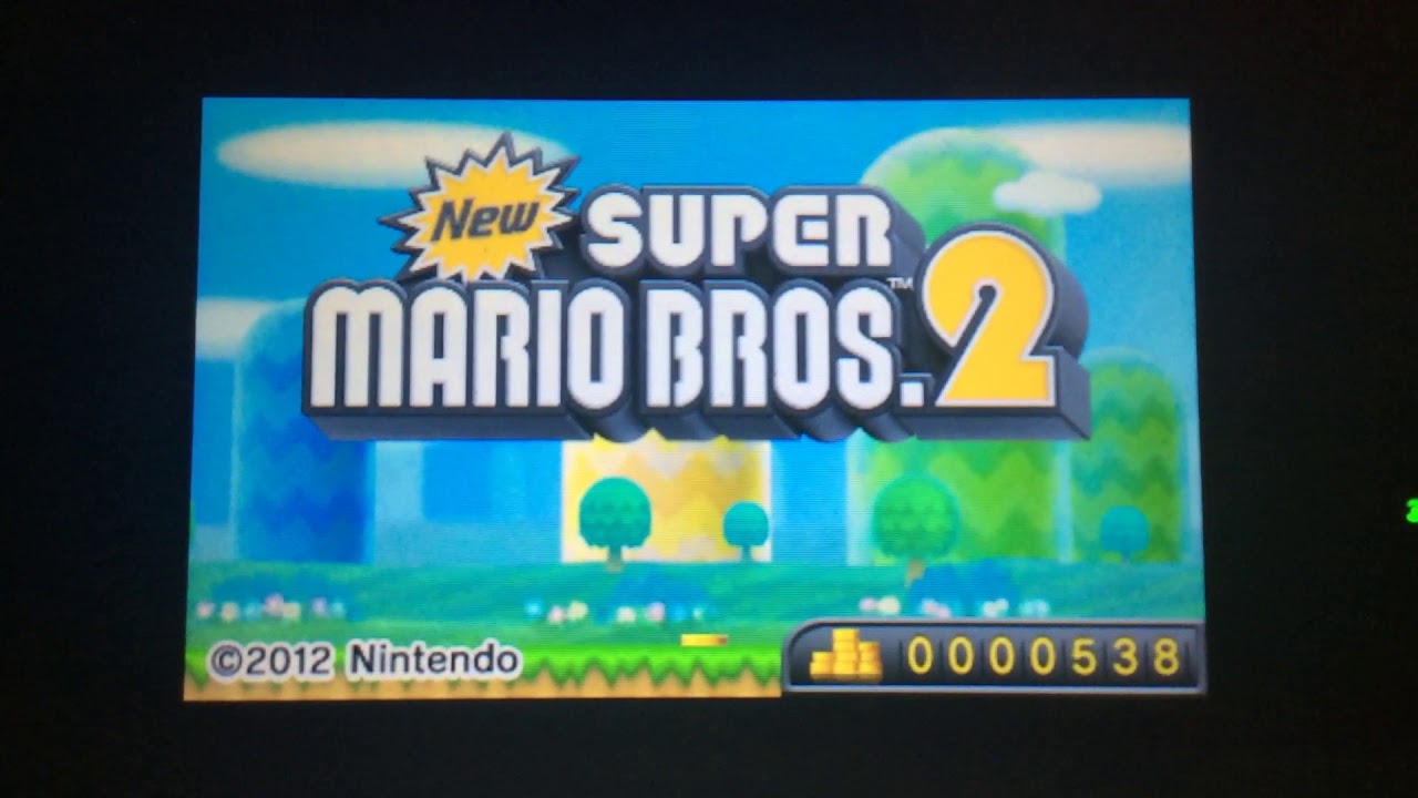 New Super Mario Bros 2 Title Screen - YouTube