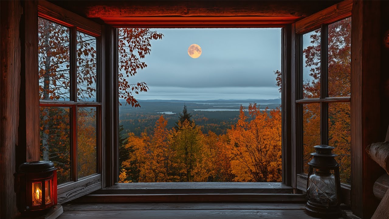 A Cozy Rainy Autumn Evening From Your Private Lookout In Maine🍂 Fall ...
