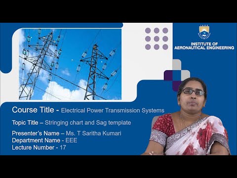Stringing chart and Sag Template by Ms. T Saritha Kumari - YouTube