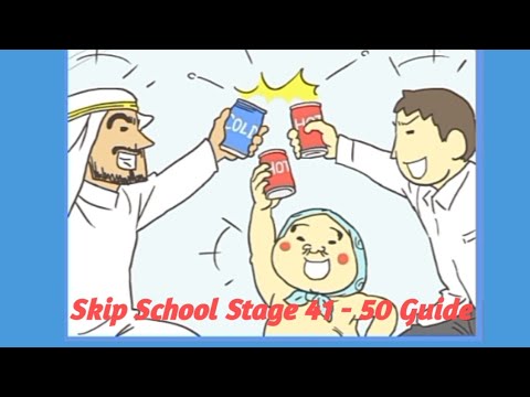 Skip School Game Guide Stages 41-50 - YouTube