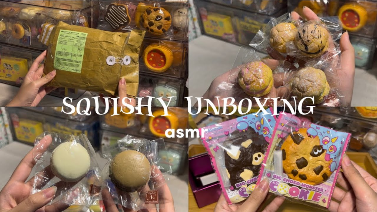 squishy package opening ! (asmr) - YouTube