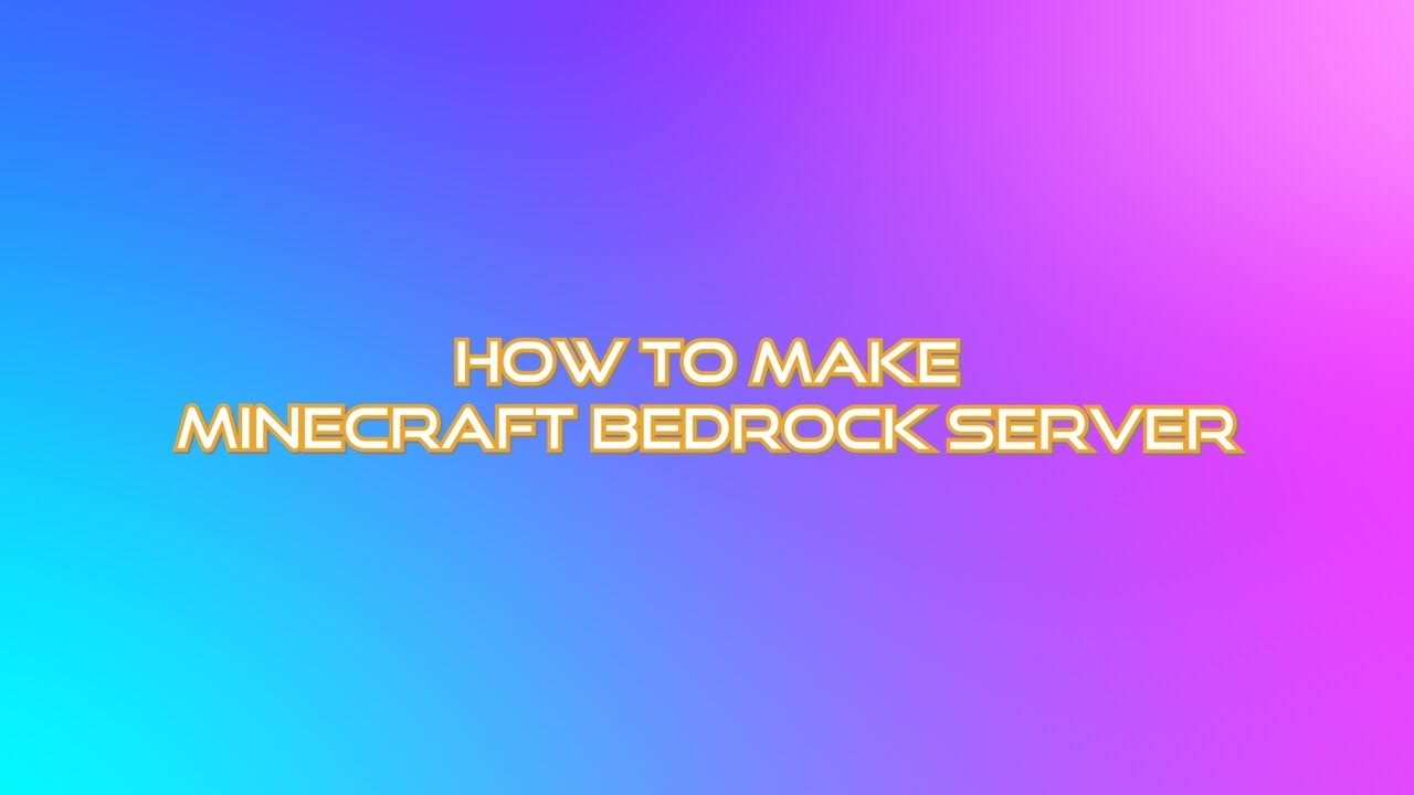 How To Create Minecraft Bedrock Server Links in Description Make Sure ...