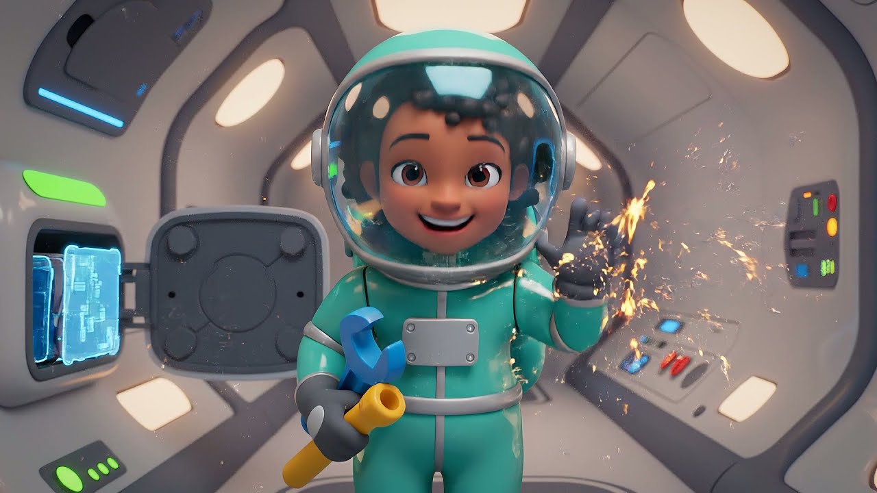 Among Us Mint Crewmate Locked Himself in Electrical | Kids Songs ...