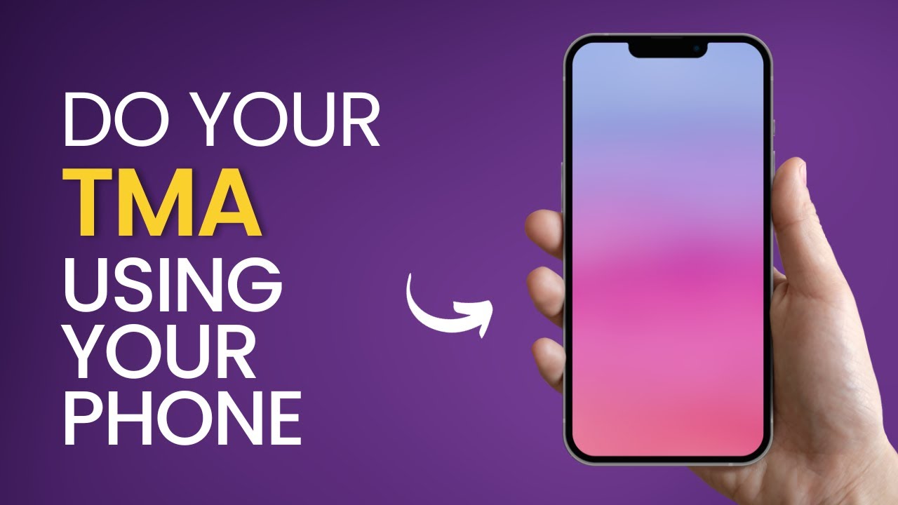 How to Log on and do TMA using Mobile phones. - YouTube