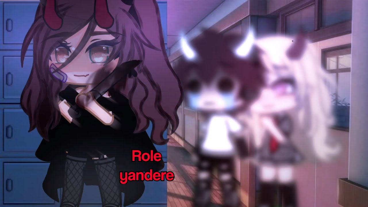 Yandere// gacha club// gacha trend// gm// gcm// tw: blood and knife ...