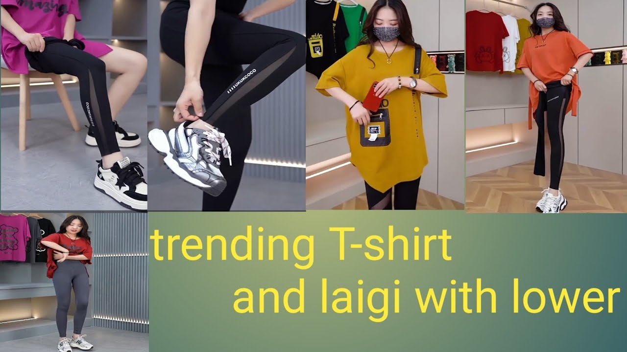 trending t-shirt and laigi with lower - YouTube