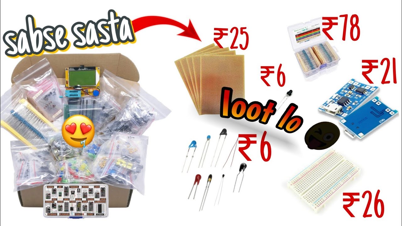 Sabse sasta 💸electronics component💡😊 ||online sabse sasta electronics components 😘👌|| - YouTube