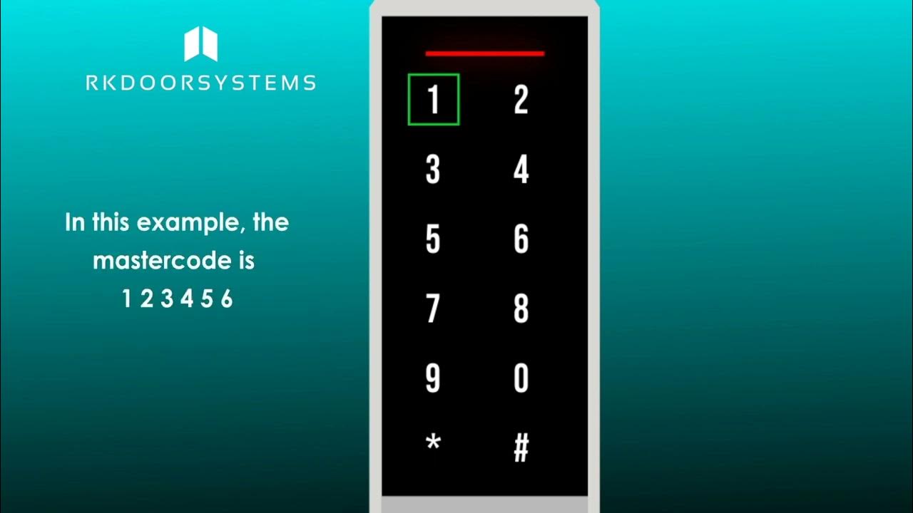 ES2050 Keypad How to enter an access code using the keypad programme ...