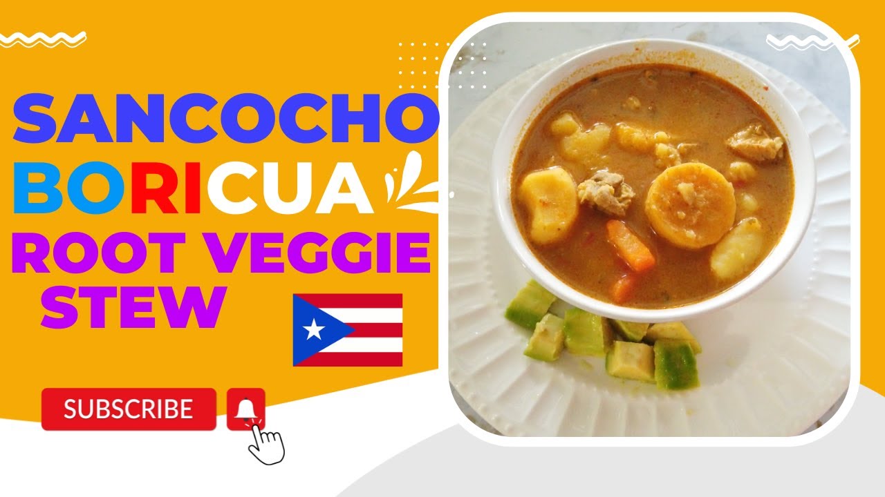 SANCOCHO PUERTORRIQUEÑO/PUERTO RICAN ROOT VEGETABLE STEW - YouTube